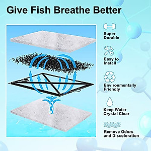 AMZBD Fish Tank Filter Cartridge for Aqueon Medium Filter Cartridges, Replacement Filter Cartridge for QuietFlow LED PRO Power Filter/QuietFlow Power Filter/QuietFlow E Internal Power Filter/Zilla