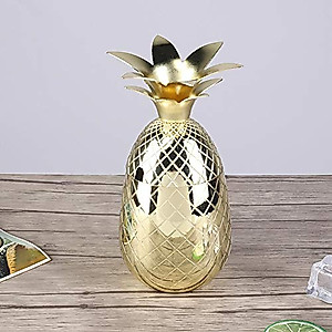 Fdit Stainless Steel Pineapple Cocktail Mixer Drinking Shaker Bar Accessories Pineapple Shape Cocktail Cup