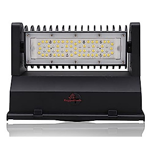 RuggedGrade 5,600 Lumen - 40 Watt Rotate III Series LED Wall Pack - 5000K - High Efficiency 140 Lumen to watt - Black Color - with Photocell