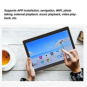Pomya Tablet, 10.1 Inch HD Display Tablet for 5.1, 1GB RAM 16GB ROM WiFi Tablet Supports Small Memory Card, 8 Core 3G Network Tablet for Daily Life