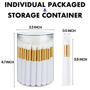 30 PCS Lash Shampoo Cleansing Brush for Eyelash Extension Super Soft Facial Cleaning Brush Use For Eye Bath Wash Kit By Camillash(30 PCS White）