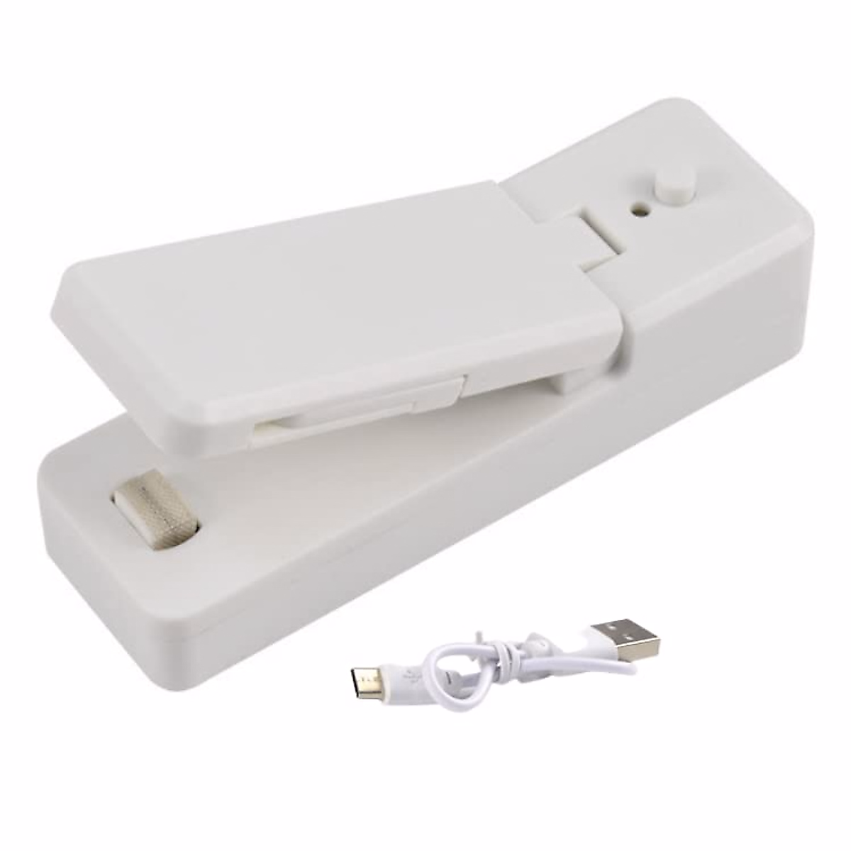 Mini Bag Heat Sealer USB Rechargeable Portable 2-in-1 Sealer and Cutter for Plastic Bags Kitchen Gadget