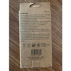 EEMB Lithium Polymer Battery 3.7V 820mAh 653042 Lipo Rechargeable Battery Pack with Wire JST Connector for Speaker and Wireless Device- Confirm Device & Connector Polarity Before Purchase