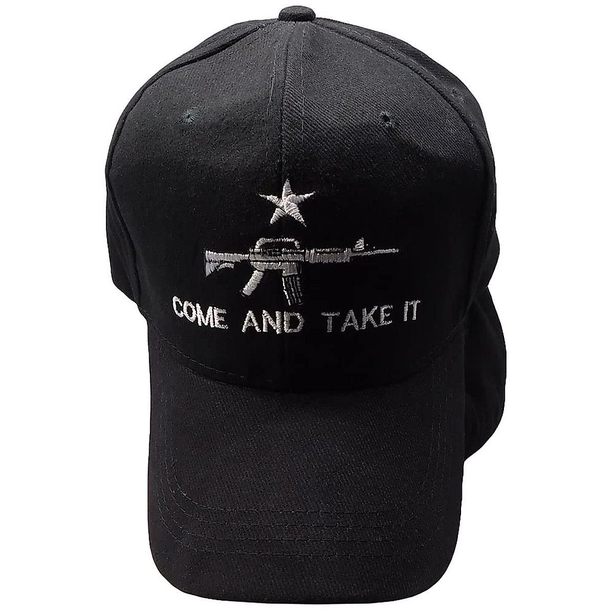 Trade Winds M-4 Come and Take It Cati Black Cotton Adjustable Embroidered Baseball Hat Cap