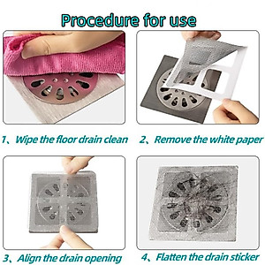 Disposable Hair Drain Stickers, 2024 New Drain Cover Hair Catcher for Bathroom Laundry Bathtub Kitchen（20PCS）