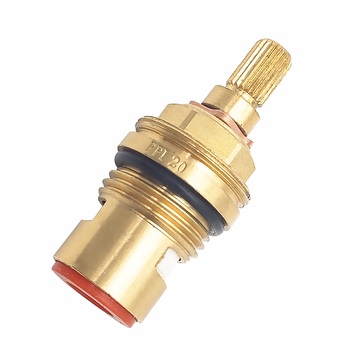 Meyffon 45882000 Ceramic Cartridge Compatible with Grohe Faucet Cartridge 1/2 Inch 1/4 Turn Open 90 Degrees Left Clockwise Close Hot Water for Ceramic Cartridge