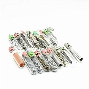 54 Elements in Sealed Glass Tube Pure for Element Collections Grade A Neat and New Good as Gift for Students, Education, Business Gift, Display, DIYs