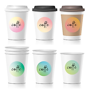 Yeachlaing 3 Inch White Round Thermal Sticker Labels, Self-Adhesive Circle Direct Thermal Labels, Multi-Purpose Roll Sticker Labels for DIY Logo Design, QR Code, Name Tag（ 410 Labels,1 Roll）