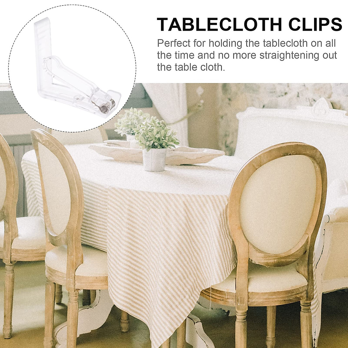 DOITOOL 12pcs Tablecloth Holder Table Cover Clamps Table Cloth Clips for Outdoor Picnic Tables Large Tablecloth Clips Picnic Table Clips Hidden Securing Clip Fastener Dinner Party