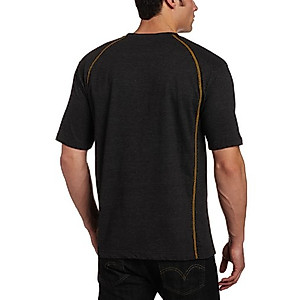 Caterpillar Men's Performance Short Sleeve T-Shirt (Regular and Big & Tall Sizes), Charcoal Heather Grey, Large