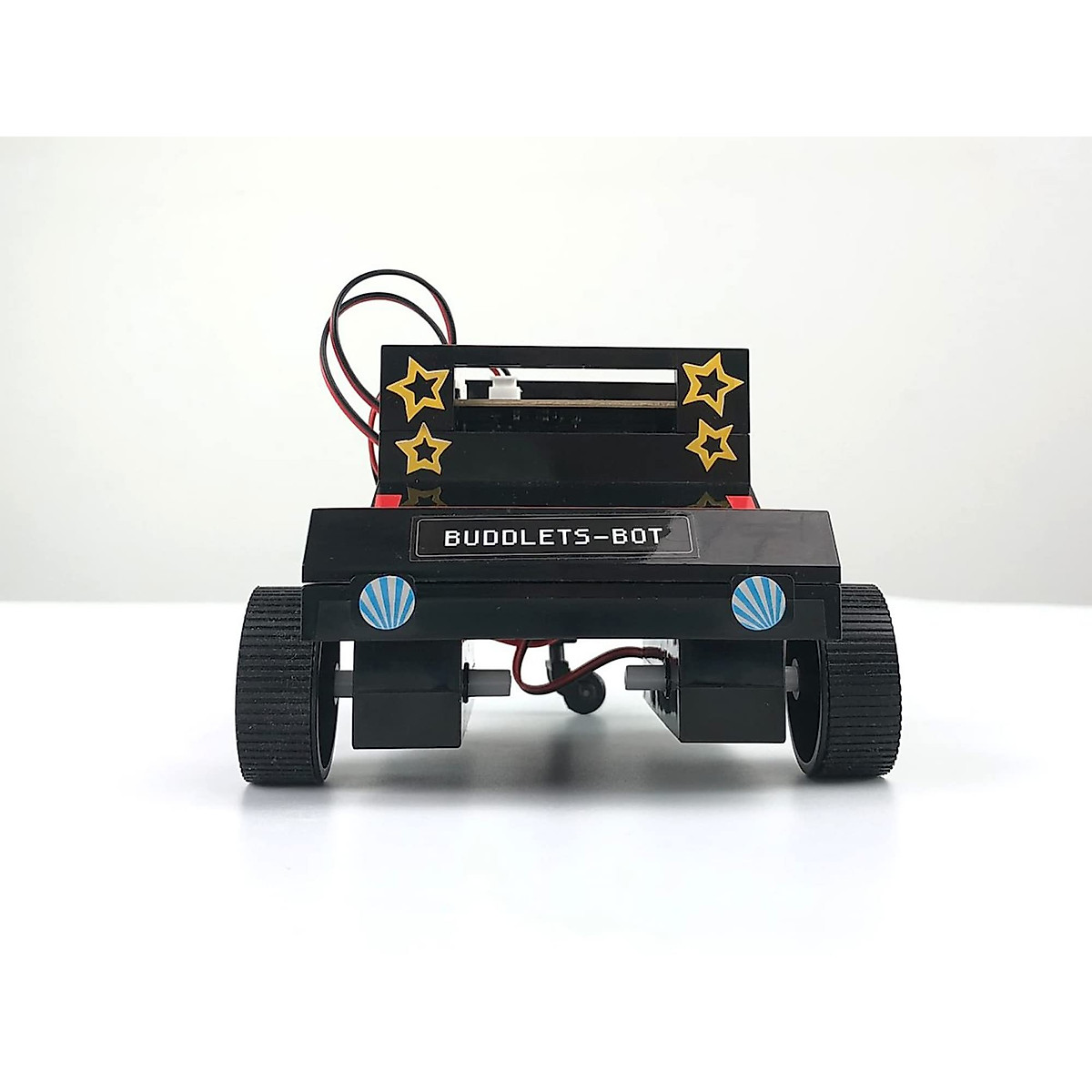 BUDDLETS-Bot Robot Toy Kit for Kids Ages 8-12 - STEM Coding Robotic Toy Car for Beginners - Engineering DIY Building Kit with Voice, Coding & App Controlled Robot (Black)