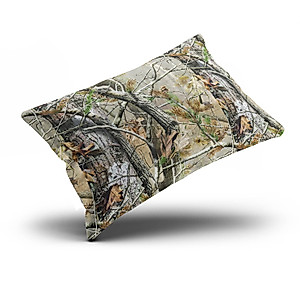 SALLEING Custom Pretty Cute Real Tree Lesves Camouflage Camo Decorative Pillowcase Pillowslip Throw Pillow Case Cover Zippered One Side Printed 12x16 Inches