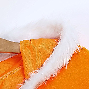 HAPPIShare Christmas Cloak Red Velvet Mrs Santa Hooded Cape Xmas Santa Claus Robe Party Costume Cappa Cloak Cape for Child