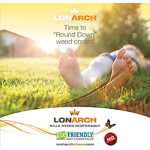 Lonarch Weed & Grass Killer (1 Gallon Concentrate) Eco-Friendly Solution - Safe for Pets, People, and Wildlife…