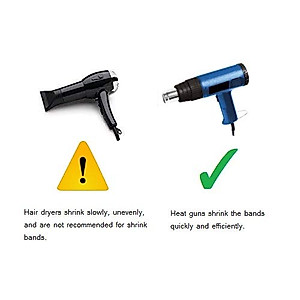 65 x 60 mm Black Shrink Sleeve for Liquor Bottles, Beverage Bottles and More. [Compatible Diameter Range: 1 1/4” – 1 1/2”] - Bundle of 250