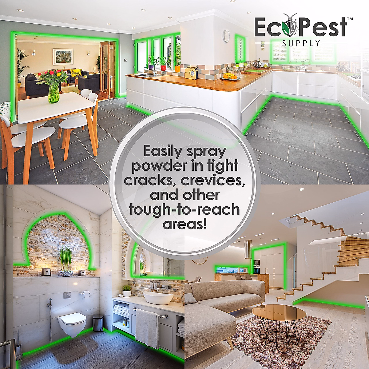 Powder Duster | Large Bulb Duster, Sprayer, and Applicator for Powder and Dust | Perfect for Organic Gardening and Pest Control Treatment for Bed Bugs, Roaches, Ants, Fleas, Ticks, and More