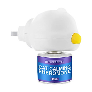 Cat Calming Diffuser - Cat Pheromone Diffuser, Natural Feline Calm Pheromones | Long Lasting Reduces Stress and anxietyy Cat Plug in Calm Diffuser, Anti anxietyy Cat Sedative Diffuser for Serenity