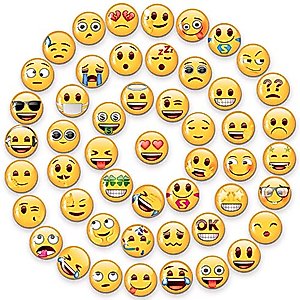 MORCART 50PCS Emoji Magnets for Fridge, Cute Refrigerator Magnets for Whiteboard, Magnets Fridge Decorative Lockers Dry Erase Board, Funny Magnets for Office, Kitchen, Gifts for Girls, Kids,Boys