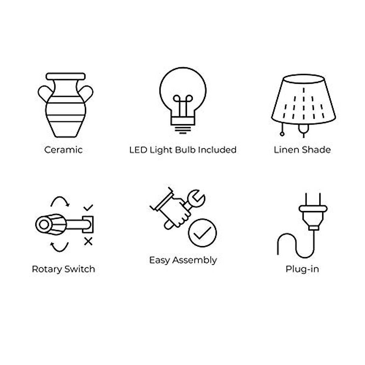 JONATHAN Y JYL3007A Holly 20.5" Marbleized Ceramic LED Table Lamp Contemporary Classic Bedside Desk Nightstand Lamp for Bedroom Living Room Office College Bookcase LED Bulb Included, Blue/White