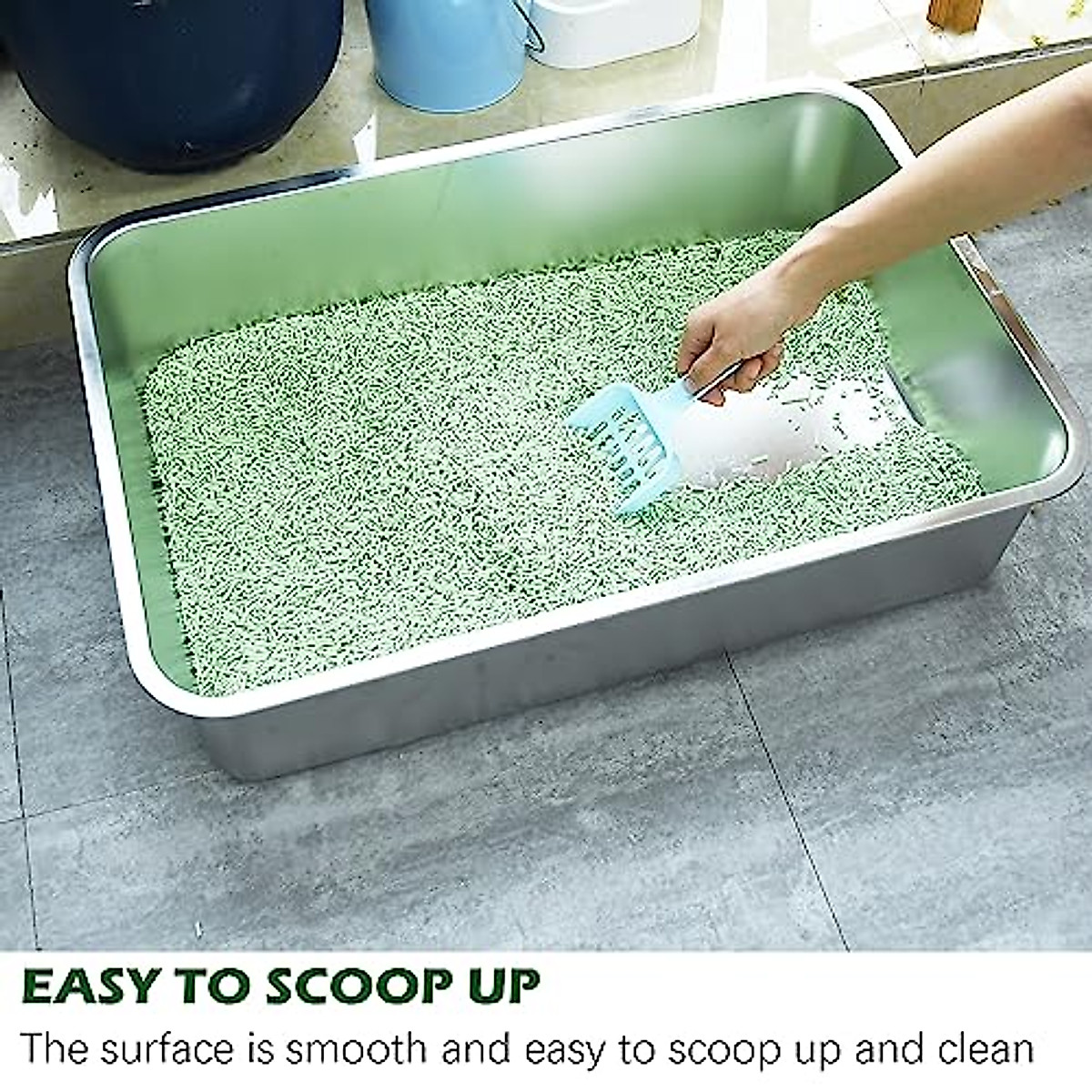 hannger Stainless Steel Cat Litter Box, 4 Pack Extra Large High Sided Cat Litter Box, Metal Litter Box for Cats and Rabbit, Odor Control Litter Pan, Easy to Clean, 23.4" L x 15.7" W, 5.9" Deep