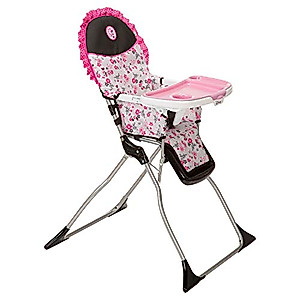 Disney Baby Minnie Mouse Simple Fold Plus High Chair with 3-Position Tray (Garden Delight)