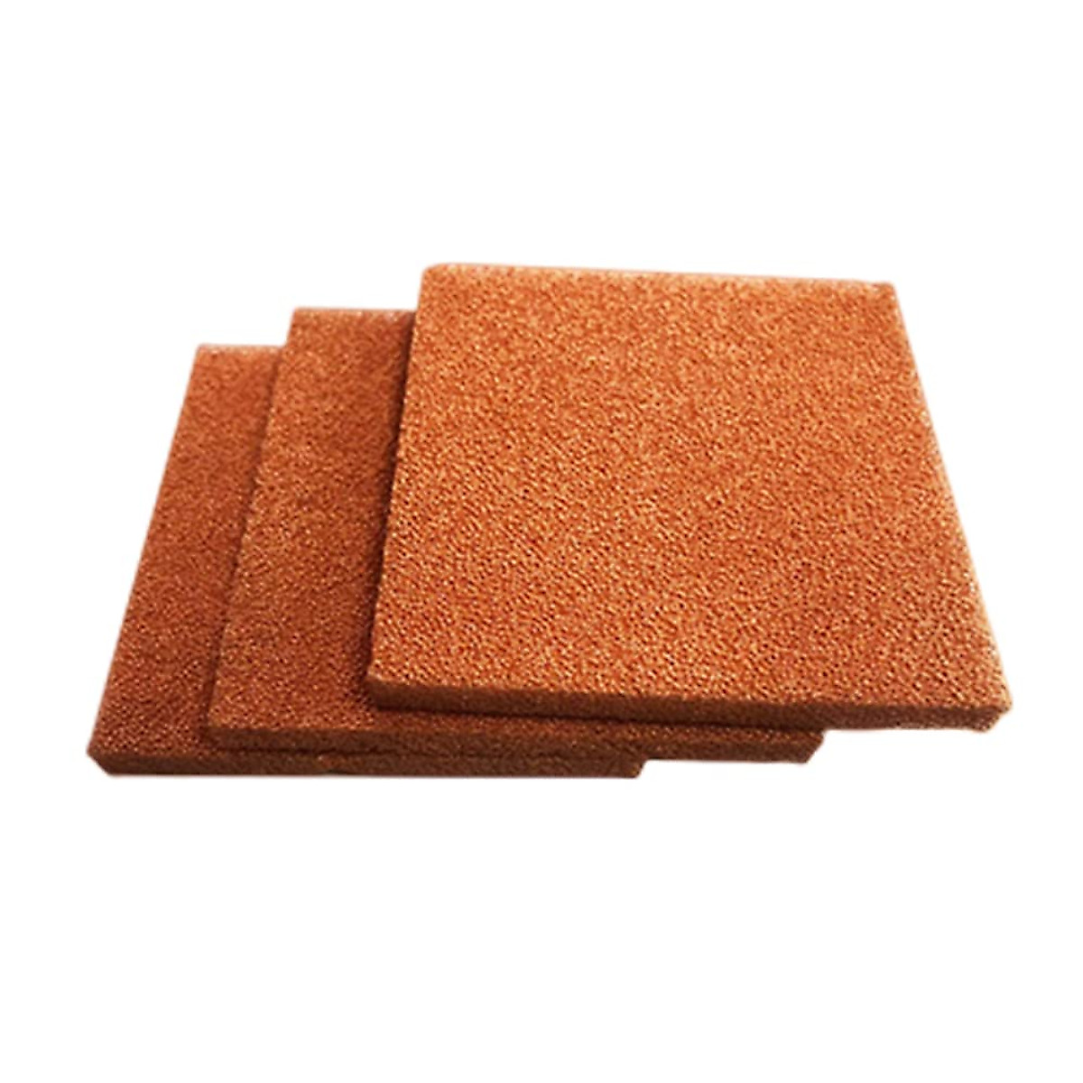 5PPI-130PPI Porous Foam Copper CU Metal Foam Sponge Copper (300×300×5mm, 1)