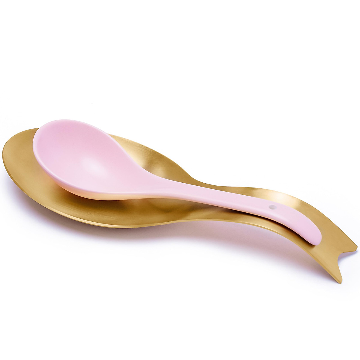 RONDURE Elegant Spoon Rest Holder for Stove Top - Cooking and Kitchen Utensil Holder - Retro Gold Culinary rest