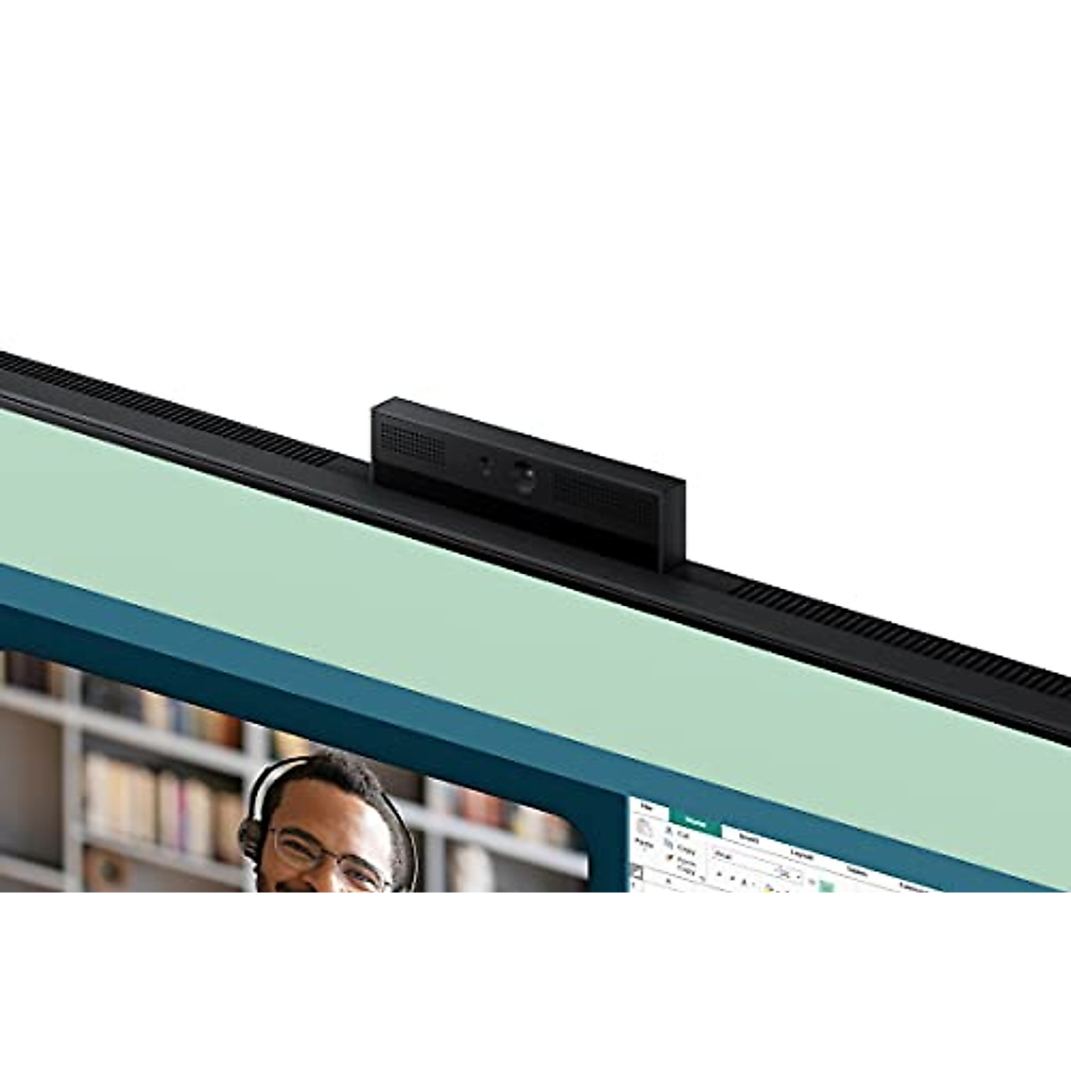Samsung S40VA Series 24-Inch Computer Monitor, HDMI Monitor, 75Hz Monitor, IPS Monitor, Built-in Webcam, Built-in Speaker & Mic, FreeSync Premium (LS24A400VENXZA)