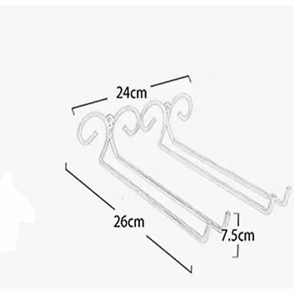 DYT 2-Rail Wine Glass Rack,10.2 Inch Stemware Rack Wall Mounted for Kitchen Cabinet Bar,Stemware Rack Metal Stemware Holder Wine Glass Holder Wine Glass Hanger,Black