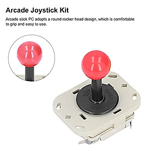 Arcade Joystick, 50 Million Taps Lightweight Portable Comfortable Grip Simple Operation Arcade Buttons for Household for Recreational Machines