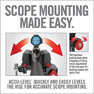Real Avid Vise - 360° Swiveling Bench Vise for Optimal Positioning, Versatile Applications, 5" Jaw Width Vise for Cleaning, Maintenance, Woodworking & More High-Torque Applications up to 100 ft-lb