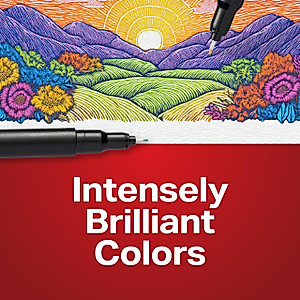 SHARPIE Pens, Felt Tip Pens, Fine Point (0.4mm), Assorted Colors, 24 Count