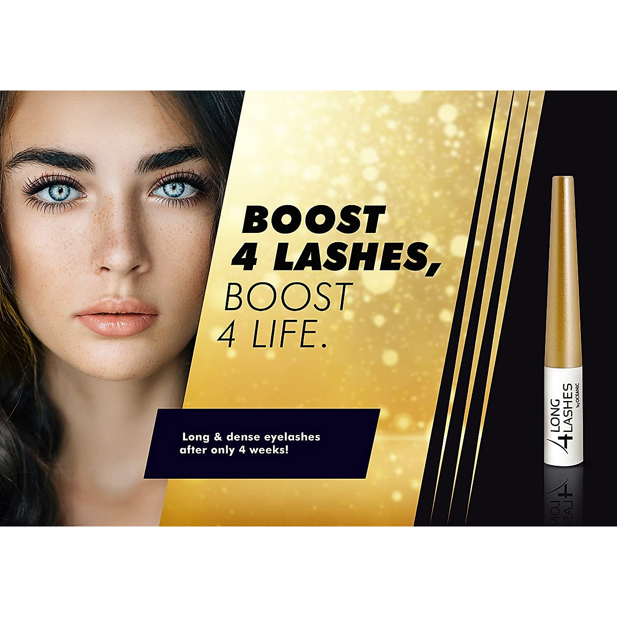 Long 4 Lashes by Oceanic Eyelash Enhancing Serum, 3 ml (Pack of 1)