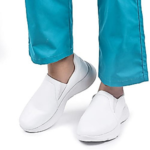 Sasuwa Nurse Shoes for Women Comfortable Slip Resistant Work Shoes White Nursing Shoes 8.5 (M) US