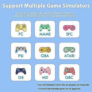Wireless Retro Game Console, Nostalgia Stick Game, Plug & Play Video TV Game Stick with 10000+ Games Built-in, 64G, Nostalgiastick Game Console, 4K HDMI Output, Dual 2.4G Wireless Controllers