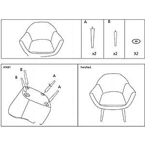 GYDJBD Nordic Modern Minimalist Lazy Sofa Chair, Bedroom Living Room Leisure Fabric Lazy Sofa Balcony Single Sofa (Color : B)