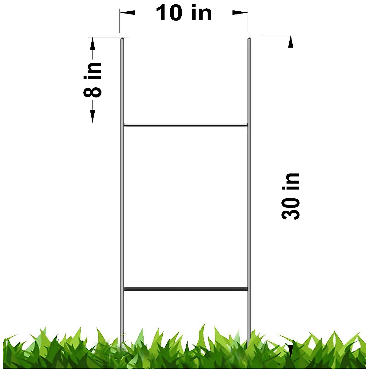 Yard Signs Pack of 10 (Yellow) 18x24 inches Corrugated Plastic & 10 Stake 30 Inches Tall for Garage Sale, for Rent, Open House, Estate Sale, Now Hiring, or Political Signs