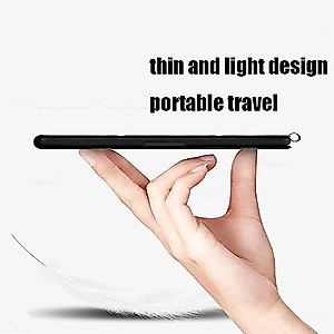 Suitable for Kindle Scribe 2022 E-Book Protective Case Shell 10.2 Inch Reader Multi-Folding Stand Protection Magnetic Belt Auto Sleep/Wake Function Solid Color,Black