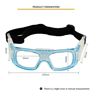 Poxas Basketball Football Soccer Sports Glasses Safety Glasses Sports Goggles PC Lens Protective Eye Glasses