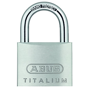ABUS 64TI/50 C Titalium Aluminum Alloy Padlock Keyed Different