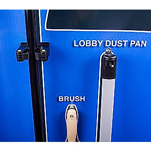 5S Housekeeping Shadow Board Broom Station Gray/Orange (with Broom Kit)