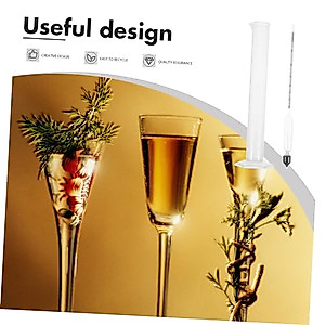 COLLBATH 1 Set Wine Making Kit Convenient Hydrometer Stills for Distilling Moonshine Reusable Measuring Tube Household Hydrometer Portable Graduated Cylinder Alcohol Supply Plastic
