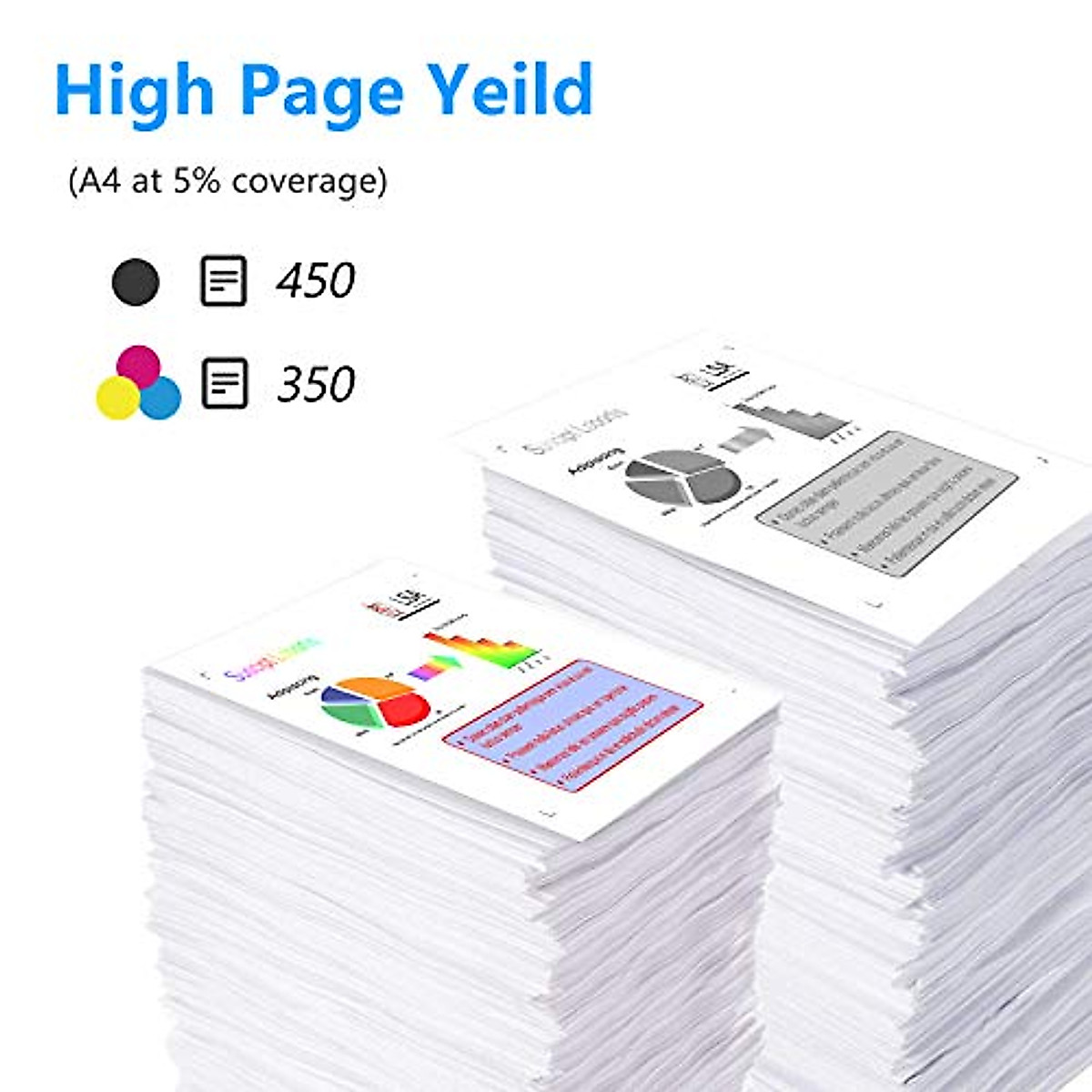 NineLeaf Remanufactured Ink Cartridge Compatible for HP 65XL 65 XL N9K04AN DeskJet 3755 3720 3722 3723 3730 3732 3752 3758 All-in-one Printer (1 Black 1 Tri-Color,2 Pack)