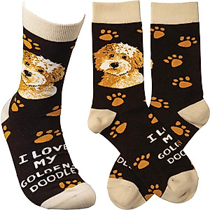Primitives by Kathy Socks - I Love My Goldendoodle