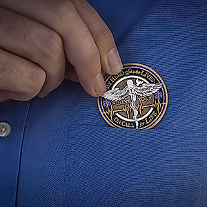 Armor Coin & Emblem - Medical Team Challenge Coin EMT | EMS | Honoring Heroic Medical Professionals | Medical Team - with Deluxe Display Box & Polishing Cloth - Appreciation Tribute Coin