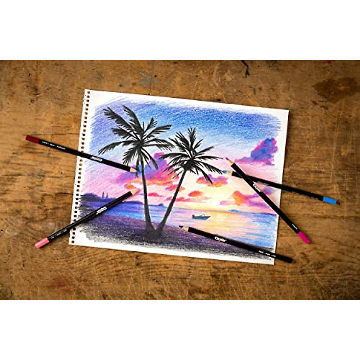 Crayola Signature Blend & Shade Soft Core Colored Pencils in Tin, Gift - 24 Count, Blend & Shade Colored Pencils