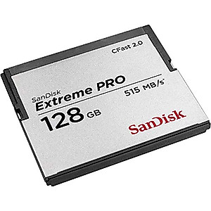 Sandisk Extreme Pro - Flash memory Card - 128 GB - CFast 2.0 - Silver (SDCFSP-128G-A46D)