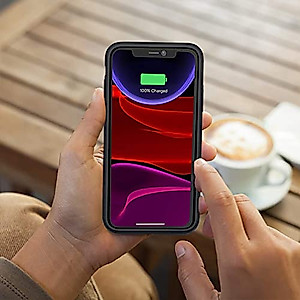Battery Case for iPhone 11, 7000mAh Rechargeable Portable Power Charging Case for iPhone 11 (6.1 inch) Battery Pack Protective Charger Case (Black)
