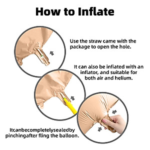 Number 50 Balloons 32 Inch Digital Balloon Alphabet 50th Birthday Balloons Digit 50 Helium Balloons Big Balloons for Birthday Party Supplies Wedding Bachelorette Bridal Shower, Caramel Number 50