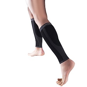 Copper Fit Calf Compression Sleeves, Black, Large/X-Large